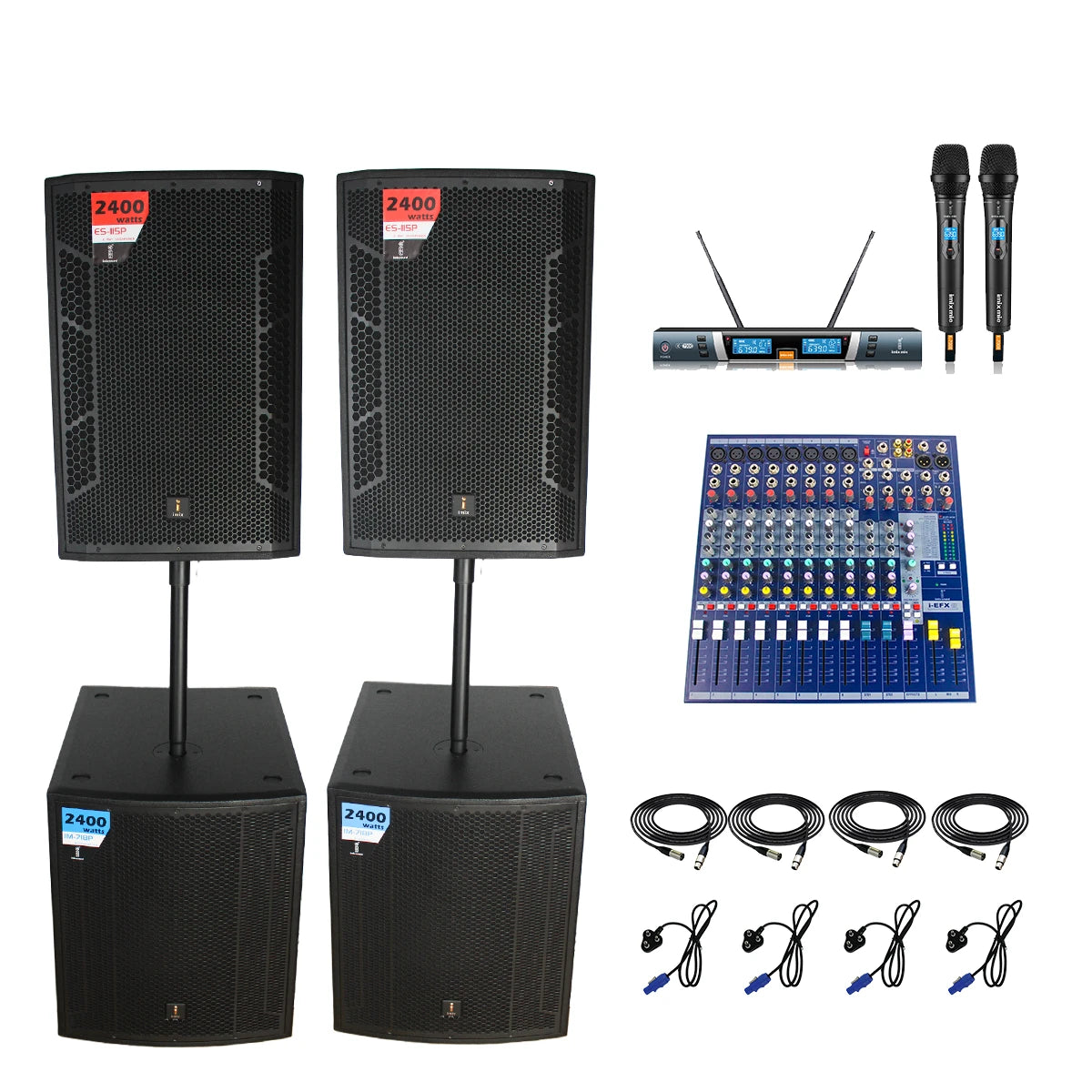 Imix ES115P and IM718P Active Speaker Combo – A&R Agencies